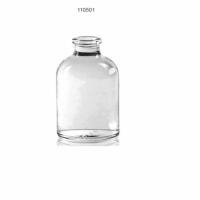 China Clear Boston Round Pharmaceutical Glass Bottles Durable Odorless ISO14001 factory