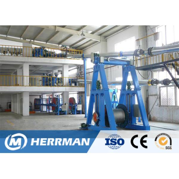 Quality Cantilever Type Rubber Extrusion Line , Cable Vulcanizing Machine 300kg/H Max for sale