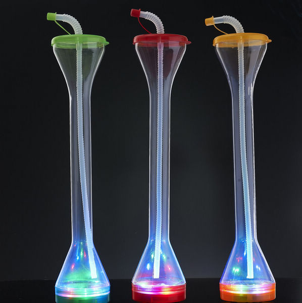 Quality 40cm Height Recycling Sustainable 900ml PET Slush Yard Cups for sale