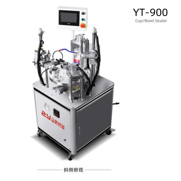 Quality MAP Modified Atmosphere Yogurt Cup Sealing Machine Milk Tea Sealer 750W for sale