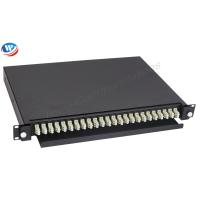 Quality ROHS 1U 24 Port LC Fiber Patch Panel 23 Inch FDB Fiber Distribution Box for sale