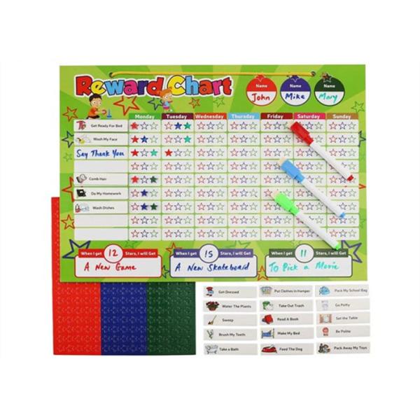 Quality Custom 16" X 12" Magnetic Reward Chart Square Shape With OEM Acceptable for sale