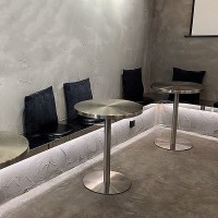Quality Minimalist Outdoor Leisure Stainless Steel Small Round Table Bar Dining for sale