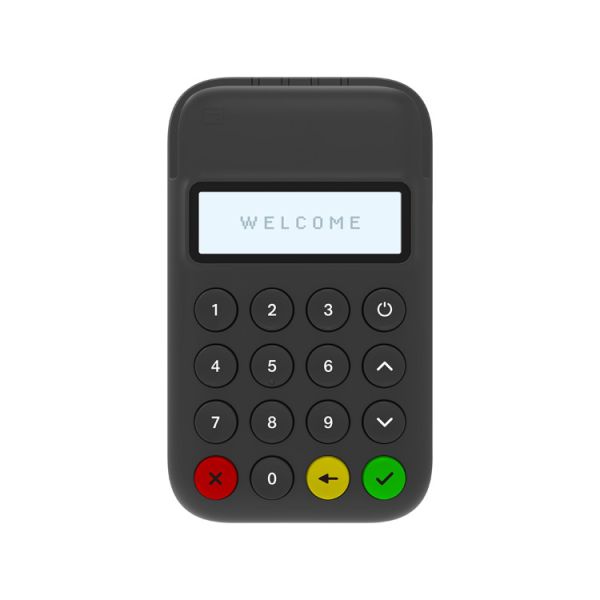 Quality 80g Weight EMV POS Terminal , Bluetooth POS Machine With Single Color Display for sale