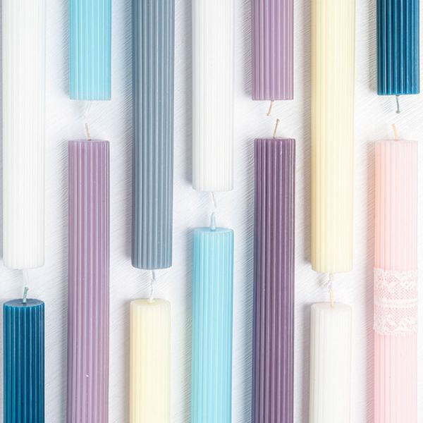 Quality 100% Cotton Wick Craft Candle Large Unscented Pillar Candle Set For Home Decoration for sale