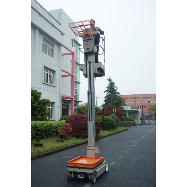 Quality 5.1 m Mast Type Aluminum Self Propelled Elevating Work Platforms Stock Picker for sale