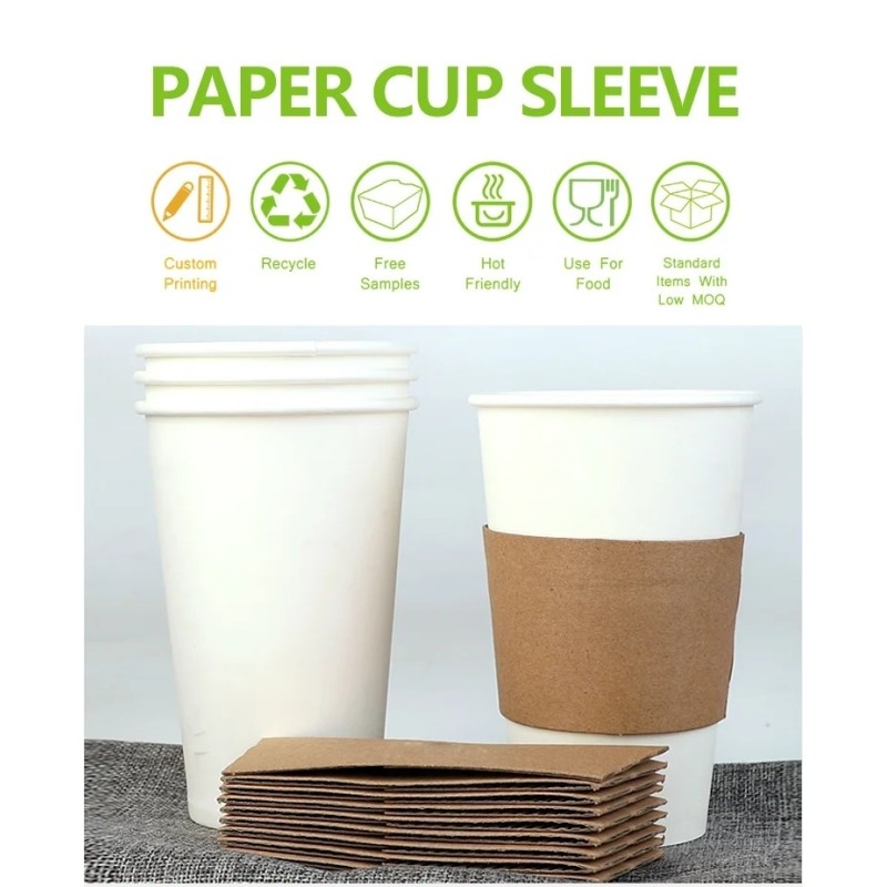 Custom Biodegradable Disposable PLA Hot Coffee Paper Cups