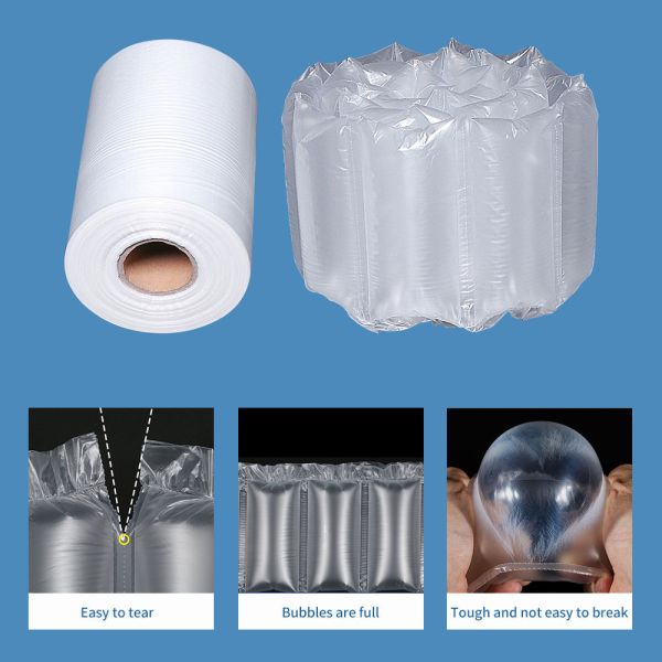 Quality Nylon Anti Drop Inflatable Air Bubble Wrap , Anti Vibration Air Bubble Film for sale