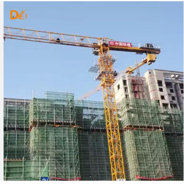 Quality Yellow Colour Used Zoomlion Tower Crane 10 / 12 / 16 / 20 / 25 Ton Lifting Capacity for sale