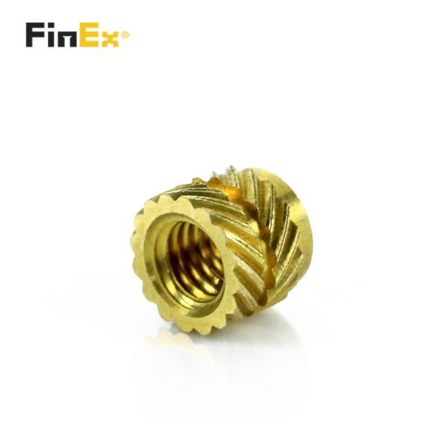 Quality Threaded Knurled Brass M4 Insert Nut Water Resistant Brass Insert Nuts for sale