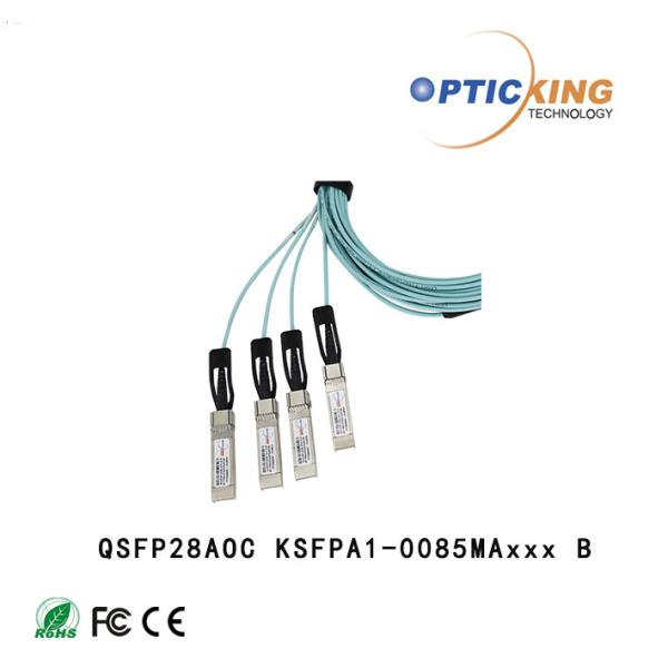 Quality 100G QSFP To 4×25G SFP28 Active Optical Cable AOC For Data Center for sale