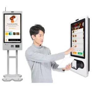 Quality 21.5'' Touchscreen Self Service Check In Kiosk With Billnote Validation And for sale