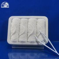 Quality Cotton disposable airline hot and cold aircraft face towel for sale