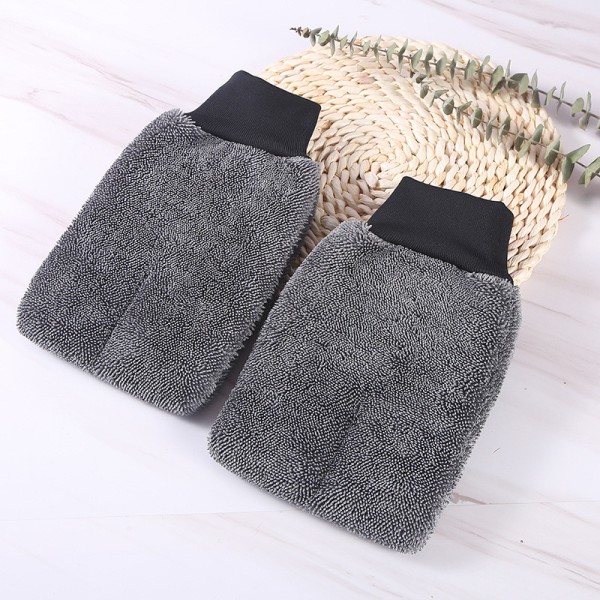Quality Grey Double Sided Car Microfiber Towel , Car Wash Sponge for sale