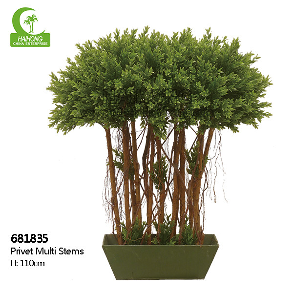 Quality Anti Fading Artificial Topiary Tree , Artificial Spiral Tree 110cm for sale