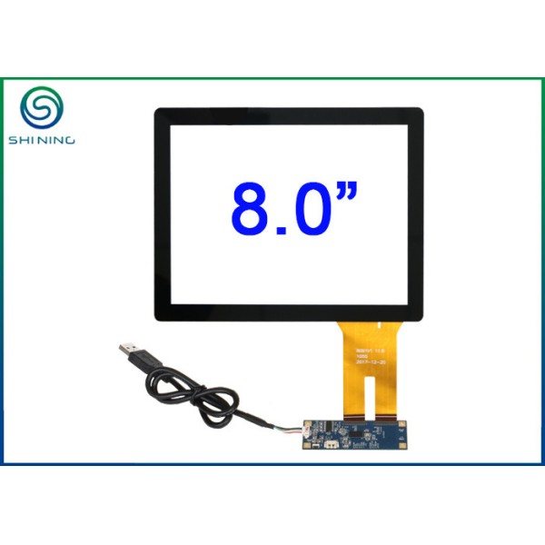 Quality 4:3 8 Inch Capacitive Industrial Touch Screen Display PC PCAP USB Interface for sale