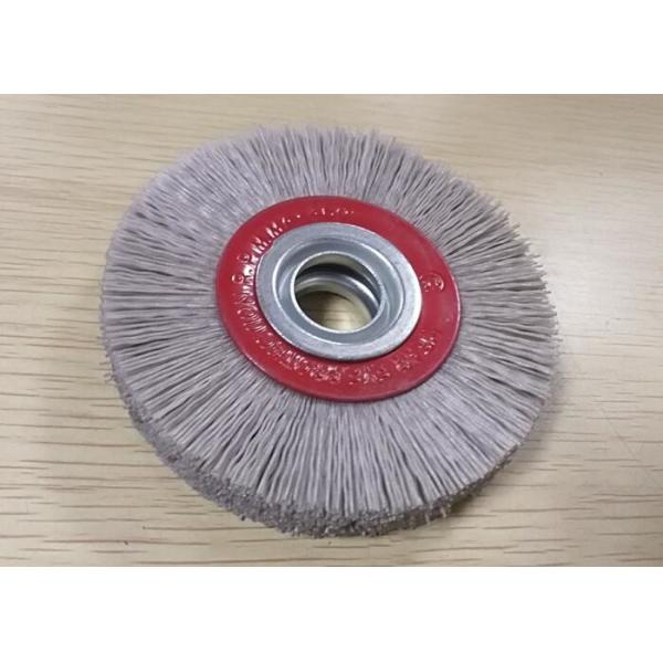 Quality White Abrasive Nylon Wheel Brush Dupont Aluminium Oxide Wire Material for sale