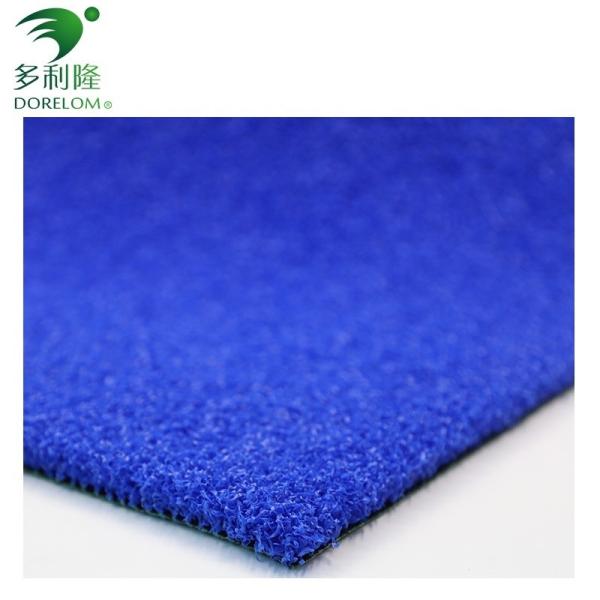 Quality Density PE Blue Color Outdoor Artificial Turf for Tennis Court Padle Grass at Affordable for sale