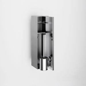 Quality Modern Rimless Recessed Toilet Brush Cabinet 304 Stainless Steel Wall Niche for sale