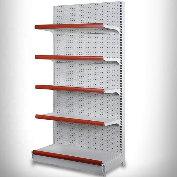 Quality Beverage Display Racks Stand Canteen Convenience Store Single Sided Gondola for sale