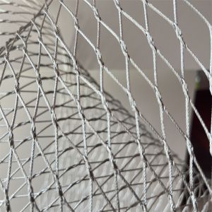 Quality 3.0MM Braided 50 X 50 Mm Stainless Steel Wire Rope Mesh For Versatile Safety for sale