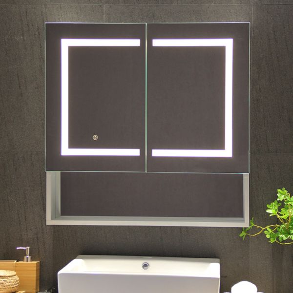 Quality Smart Mirror with Bluetooth and LED Lighted Rectangle Medicine Cabinet for sale