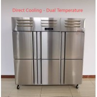 Quality Easy To Read Commercial Kitchen Fridge Freezer Hidden Handle 1600L 220V for sale