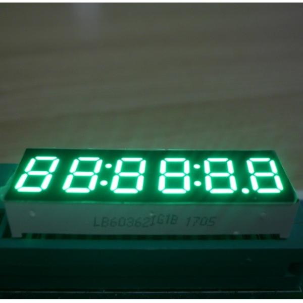 Quality 6 Digit 7 Segment LED Display , Ultra Bright White LED Clock Diplay 0.36 Inch for sale