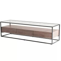 Quality ISO9001 Living Room Furniture 1200*700*400mm Tempered Glass TV Cabinet for sale