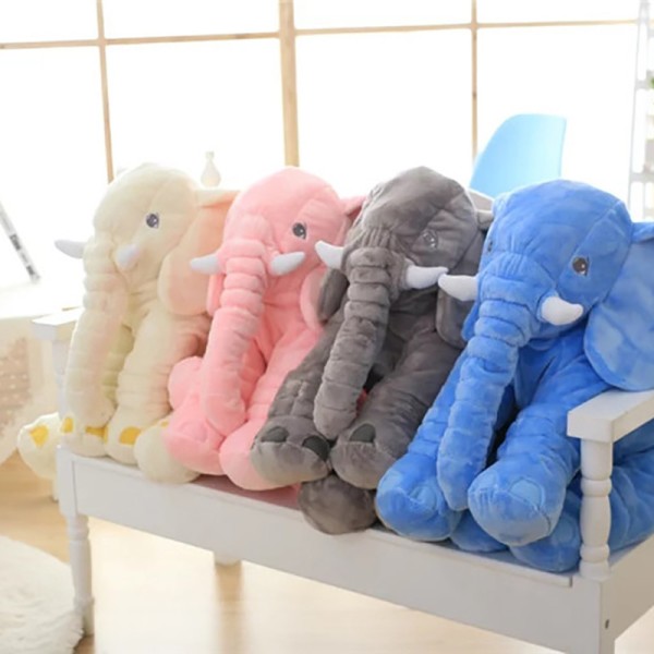 Quality Lovely Stuffed Elephant Plush Pillow Custom Color With Cotton Blanket for sale