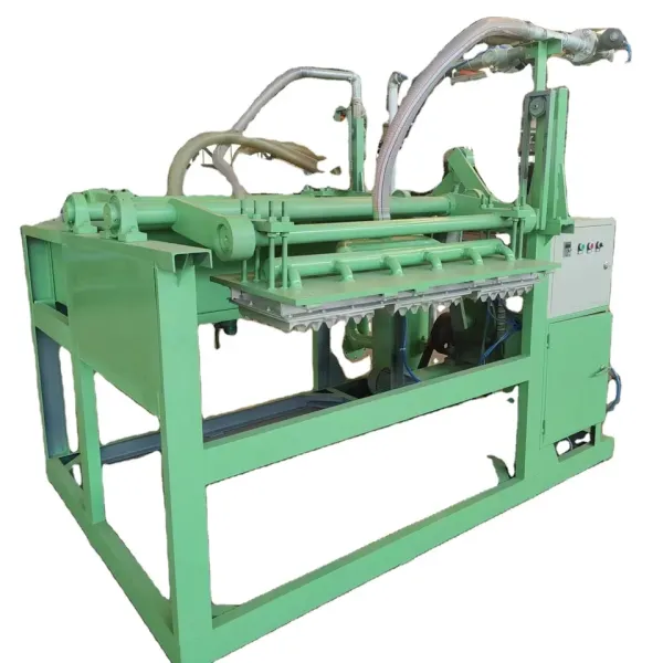 Quality Semi Automatic Small  Paper Pulp Molding Egg Tray Machine Egg Carton Machine PLC Controlled for sale