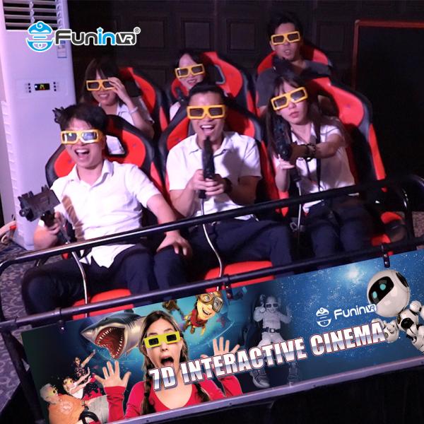 Quality Customized 9-48 Seats 5D Movie Theater With Lightning Special Effects for sale