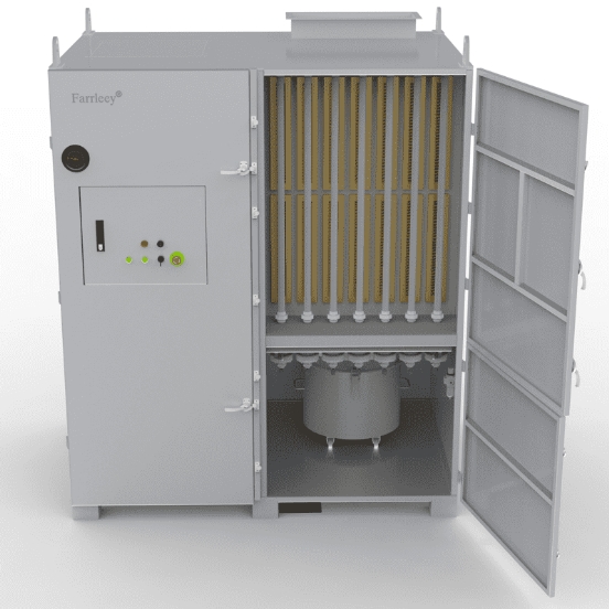 Quality Laser cutting dust collector: 99.9% capture of 0.3μm metal fumes, 30% smaller footprint & tool-free filter swaps for sale