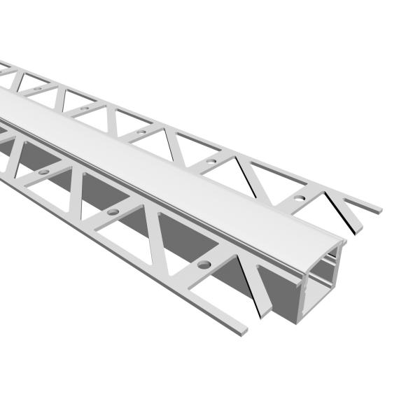 Quality Plasterboard Recessed Led Aluminium Profile PC PMMA For Gypsum Wall for sale