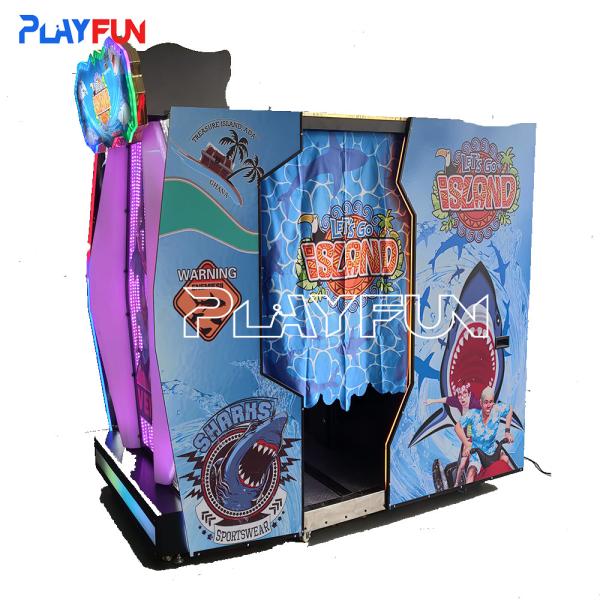 Quality Indoor Playground 55 Inch Screen Coin Operated Let's Go Island Gun Shooting Gun Simulator Arcade Video Game Mac for sale