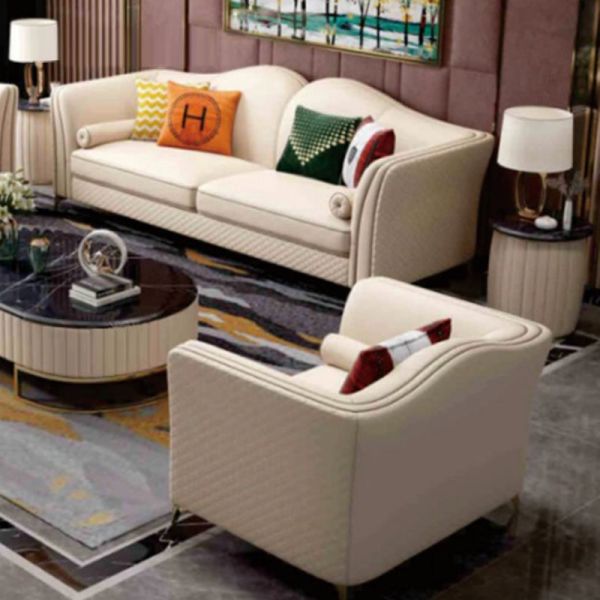 Quality Modern Villa Modular L Shape Living Room Sofa Set Home Furniture Leisure Corner Luxury Leather Sectional Sofa for sale
