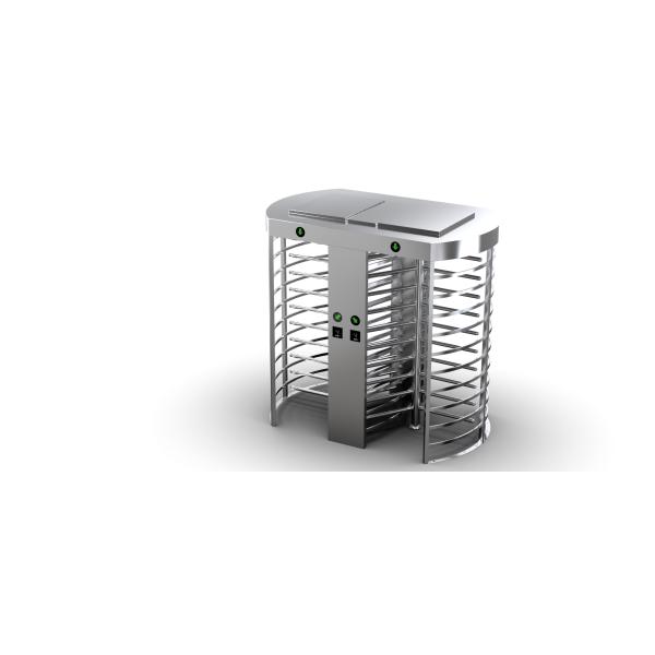 Quality Security Full Height Turnstile Gate 30 Persons / Minute Transit Speed For Construction Site for sale