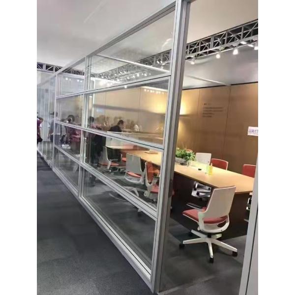Quality Polished Glass Partition Wall Divider ODM For Commercial for sale