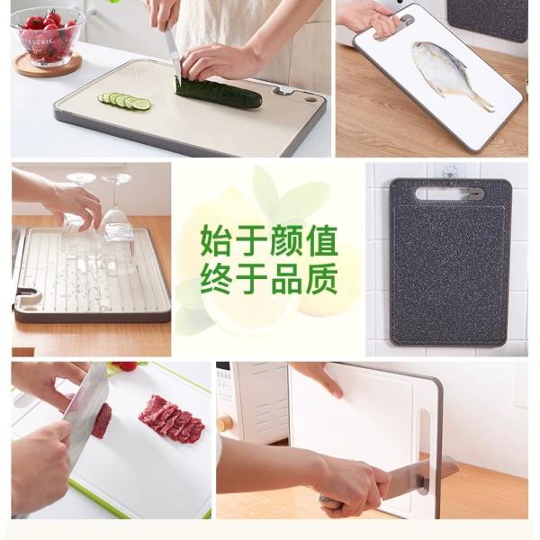 Quality Silicone Cut Bread Chicken Black Poultry Pp Plastic Cutting Board With Knife for sale