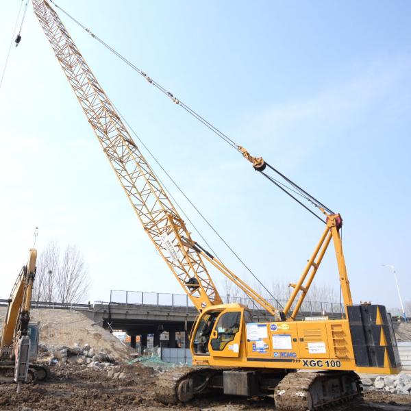 Quality Second Hand 100T Crawler Crane 120m/Min Lifting Speed For Wind Farm for sale