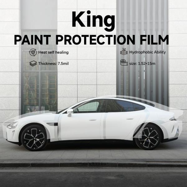 Quality King Car Self Healing TPU PPF Film Gloss Transparent Anti Scratch 7.5mil for sale