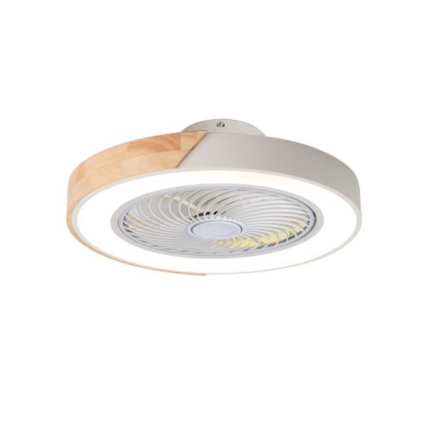 Quality Manufacturer Residential Dimmable Light Remote Control Acrylic Modern Led Wood Ceiling Fan for sale