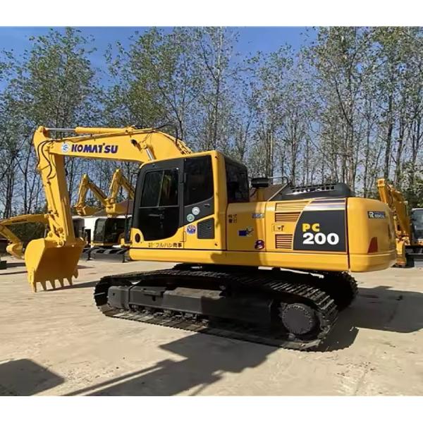 Quality PC200-8 Used Komatsu Excavator Yellow Track Length 2840mm for sale