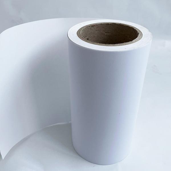 Quality Semi Glossy 80g Acrylic Glue White Glassine Liner WG1133 Model Self Adhesive for sale