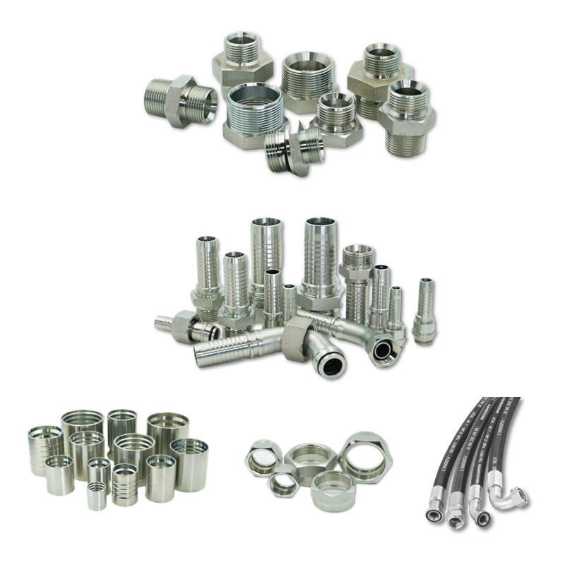 Metric Male Bite Type SAE Flange 3000 Psi Adapter Fitting