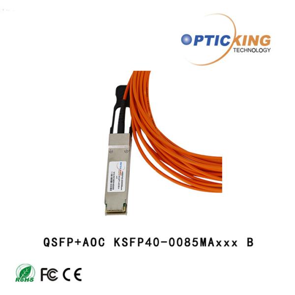 Quality OPTICKING 100m 40G QSFP+ AOC MMF SFF-8436 QSFP+ Active Optical Cable for sale