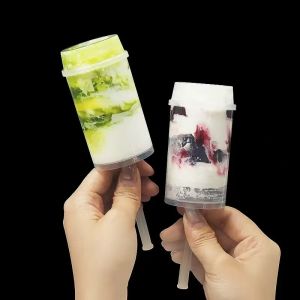 Quality Food Grade Custom Push Pop Cake PET Tube Plastic Packaging Sushi Push Pop for sale