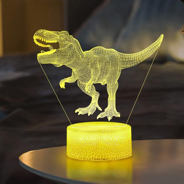 Quality 36V 3D Dinosaur Lamp 16 Colors Changing Acrylic Plastic Remote Control Lighting for sale