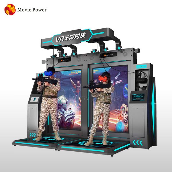 Quality Interactive Dinosaur Virtual Reality Simulator Multi Players Gun Shooting Game Machine for sale