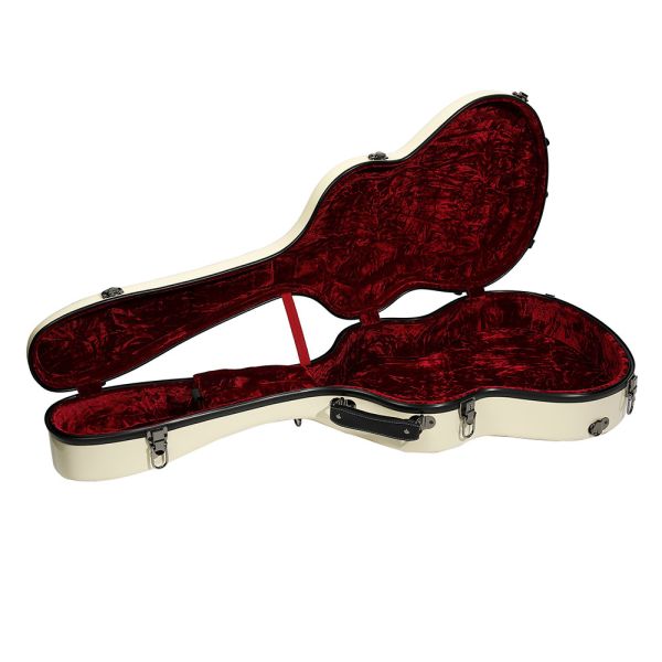 Quality Fiberglass Universal Guitar Hard Case Ivory Color Guitar Rack Mount Case for sale